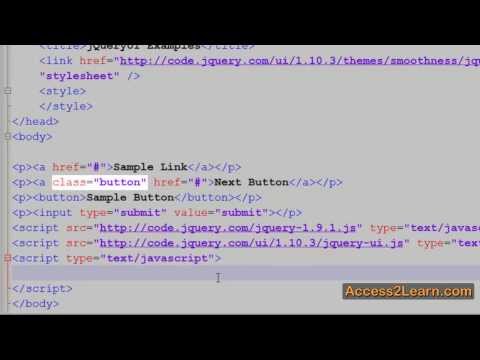 jQuery UI – Creating Different Buttons and Buttonsets - Access 2 Learn