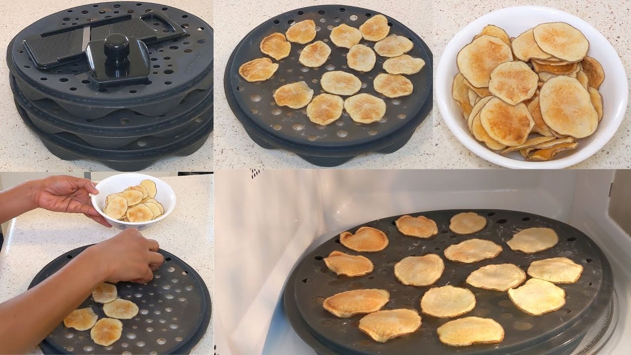 Mastrad Top Chips Microwave Chip Maker and Slicer Set | Demo | No oil Potato chips