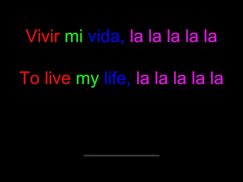 Marc Anthony โVivir mi vidaโ (lyrics in Spanish / English)