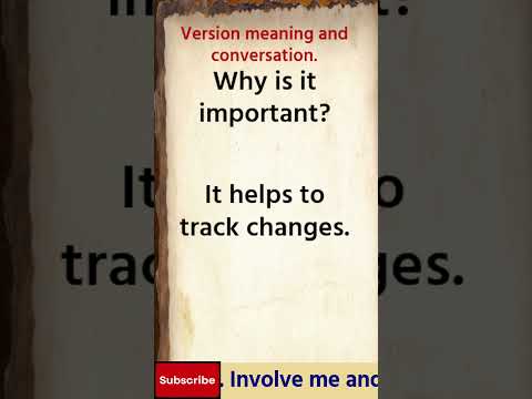 Version meaning in hindi | Version ka matlab kya hota hai | English to hindi
