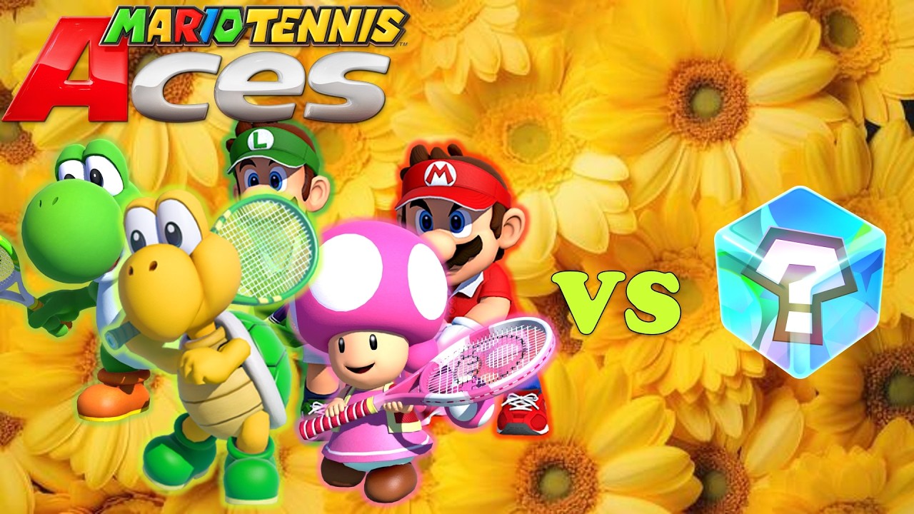 Mario Tennis Aces - Team Koopa Troopa vs Random COMs