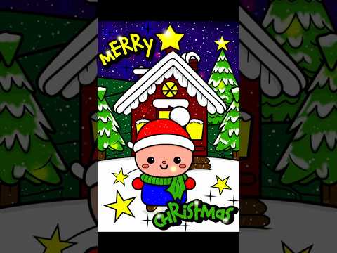 Color with Us: "Merry Christmas" Free Cute Coloring Page for Kids 🎄