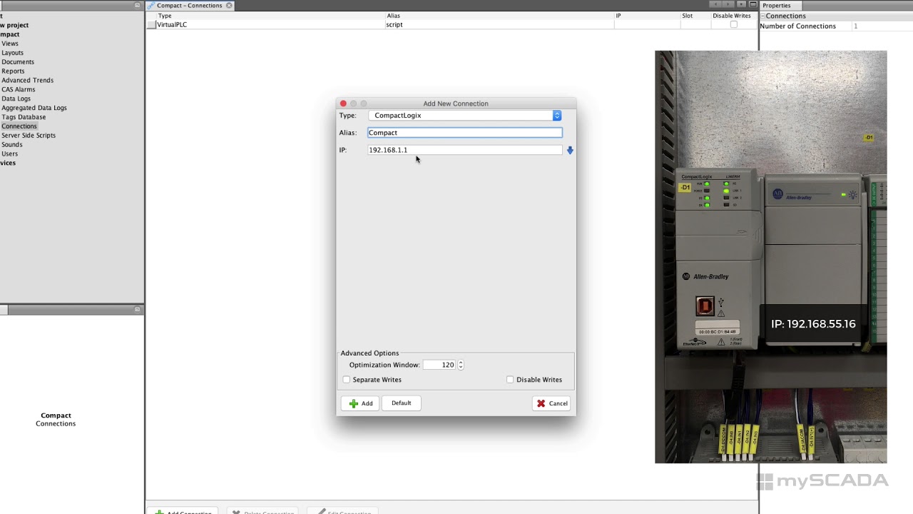 How to connect SCADA to EtherNet/IP