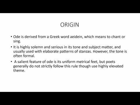 31July Definition of an ode