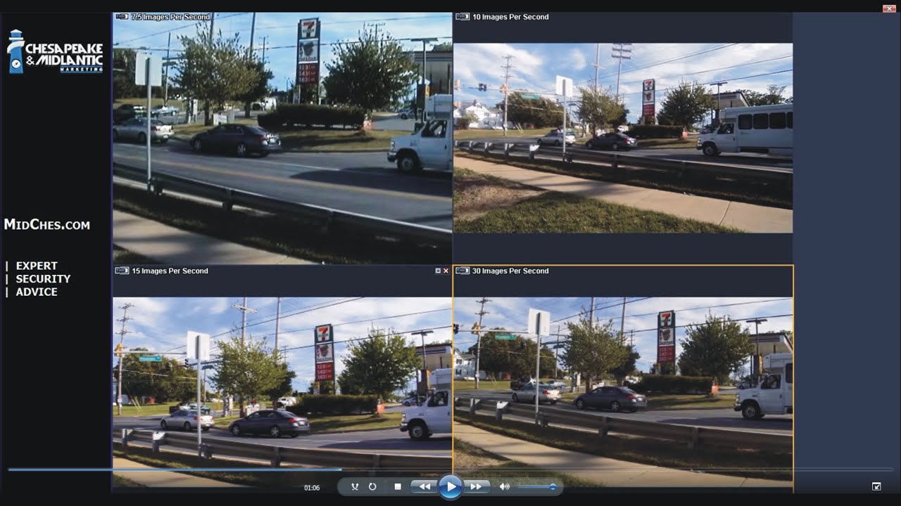 Frame Rate Comparison for Video Surveillance Cameras