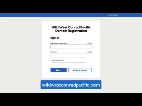 Wild West Conrad Pacific Domain Registration