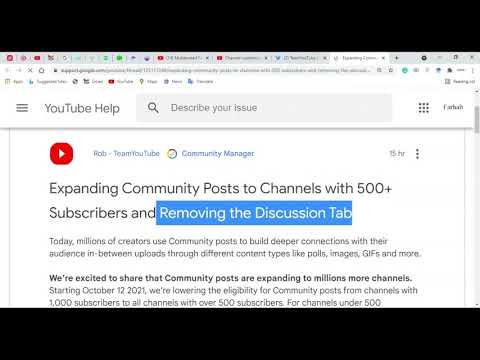 Youtube community tab 500 subscribers