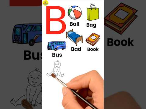 B alphabet words with pictures | alphabet words | Words start with B #alphabet #shorts #english