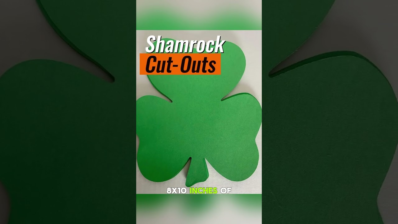 Elevate Your Classroom Vibes for St. Patrick's Day with Shamrock Cut-outs! #stpatricksdaydecor