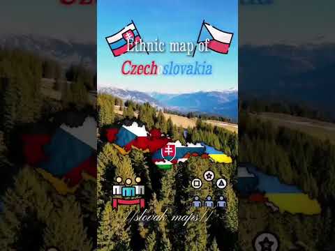 Ethnic map of Czechoslovakia π¨πΏπΈπ° #shorts