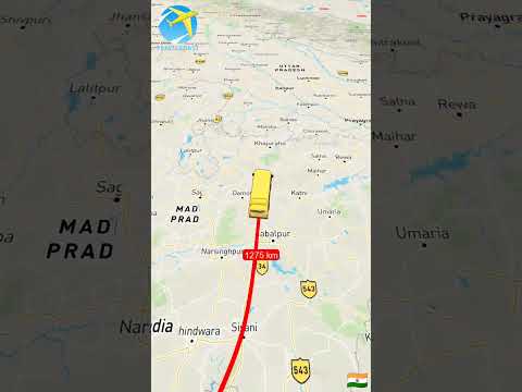 Chennai - Tamil Nadu to Kathmandu - Nepal - India to Nepal travel route map animation via bus