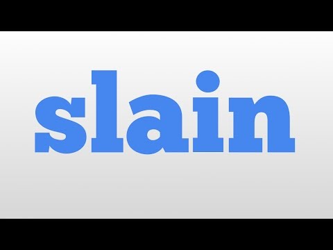 slain meaning and pronunciation