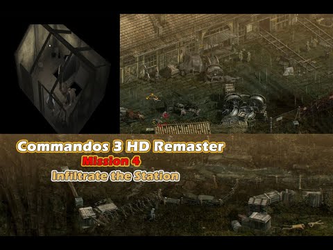 Commandos 3 HD Remaster | Mission 4 | Infiltrate the Station