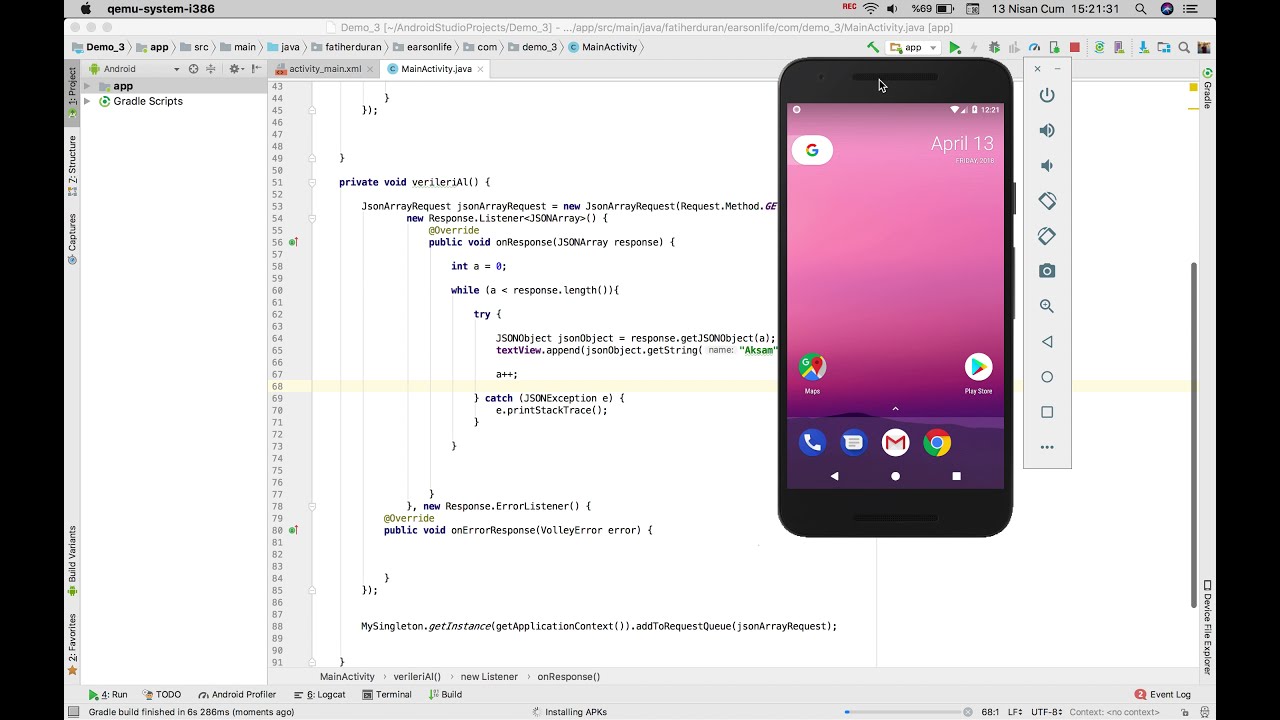 Android 57 JsonArrayRequest