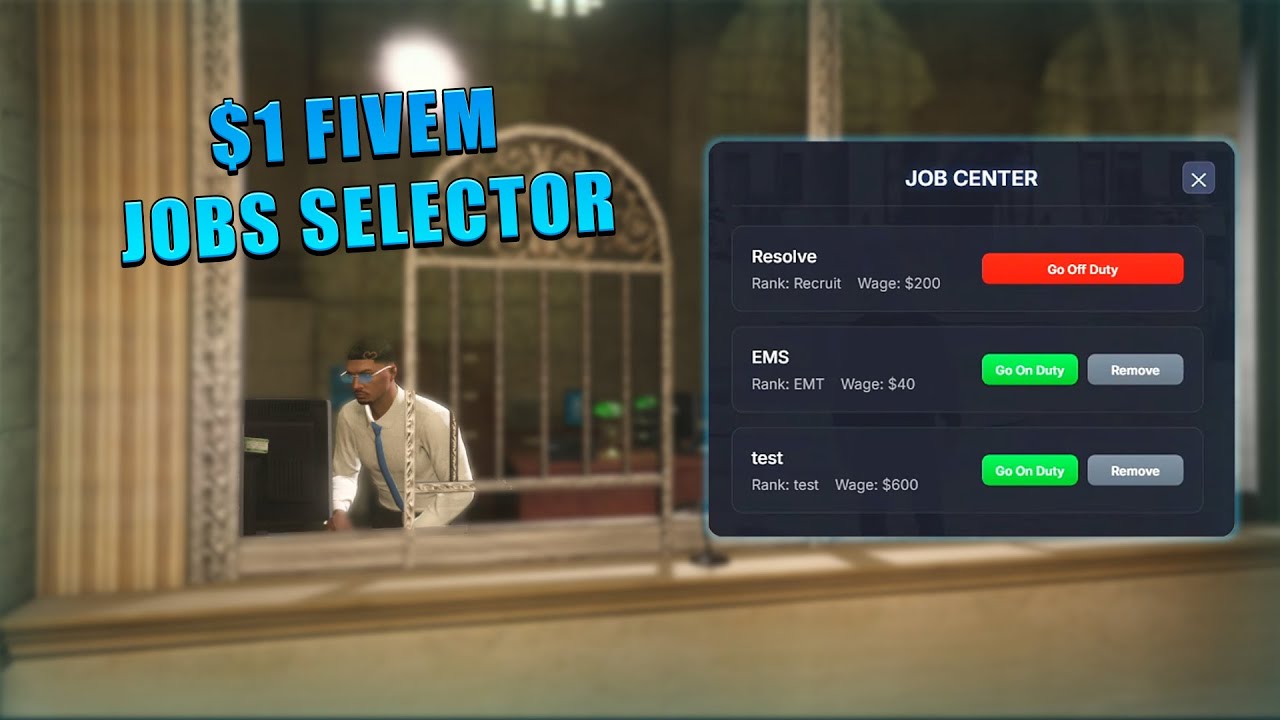 Multijob/Jobs Selector - FiveM RS Scripts