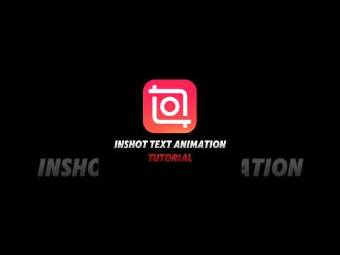 Text Animation Inshot Video Editor Tutorial #short