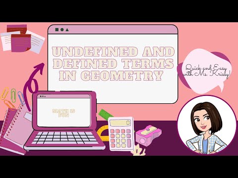 Undefined and Defined Terms in Geometry