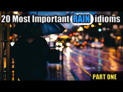 20 important English Idioms about Rain in Urdu and Hindi || Learn English Idioms about weather 2021