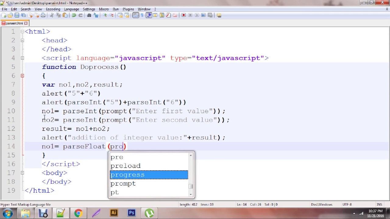 JavaScript parseInt() Function | Tutorial Video | Easy learn
