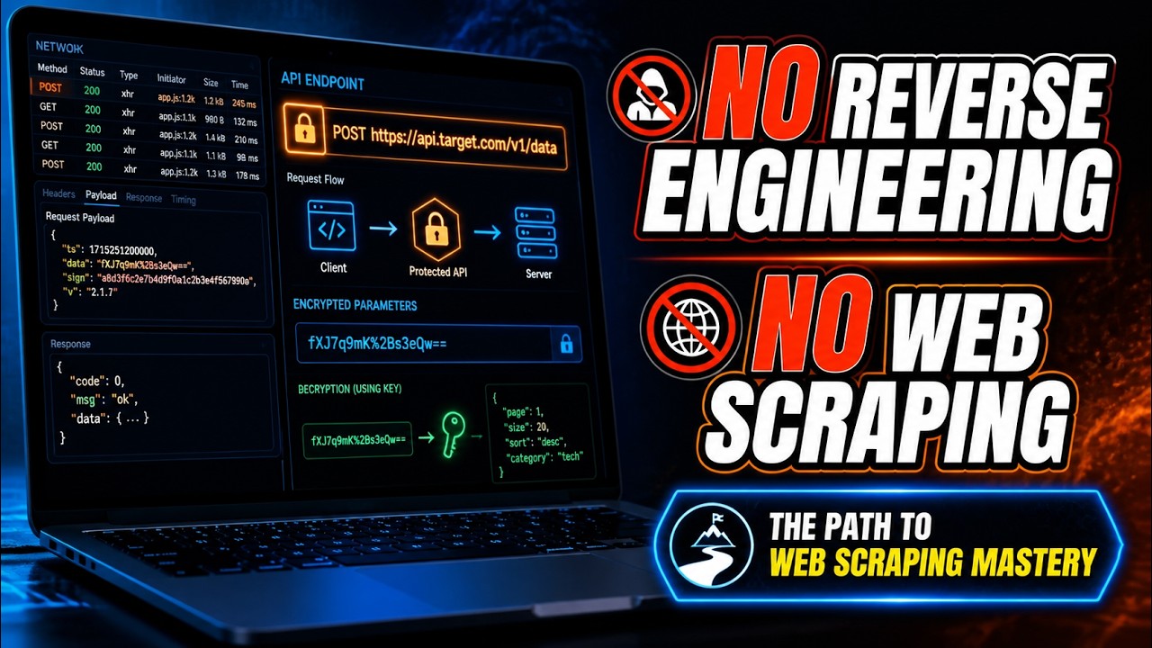 NO REVERSE ENGINEERING, NO WEB SCRAPING | Reverse Engineering a Protected API