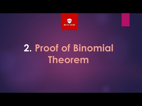 Proof of Binomial Theorem Video Lecture - Crash Course for Humanities (English) - Humanities/Arts