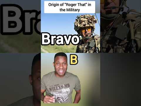 Origin of "Roger That" #rogerthat #militaryhistory #us #militaryjargon #usarmylife #interestingfacts