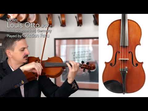 Louis Otto violin No. 97, 1888, Duesseldorf, GERMANY, | Reverb