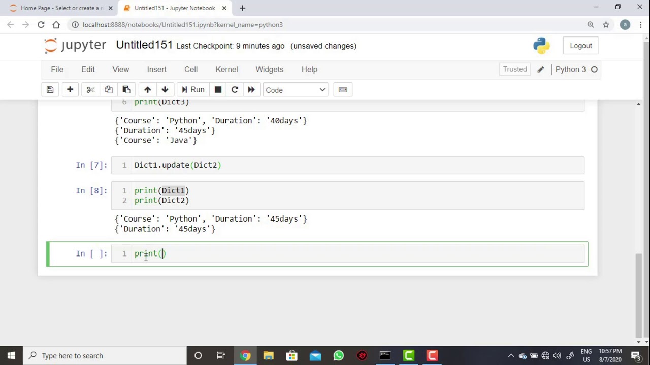187 Python Dictionary update Method