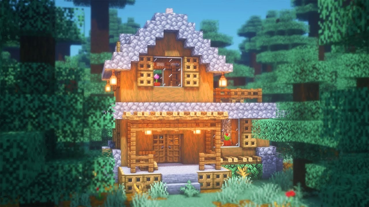 Minecraft: How to Build a Spruce Starter House | Simple Survival House ...