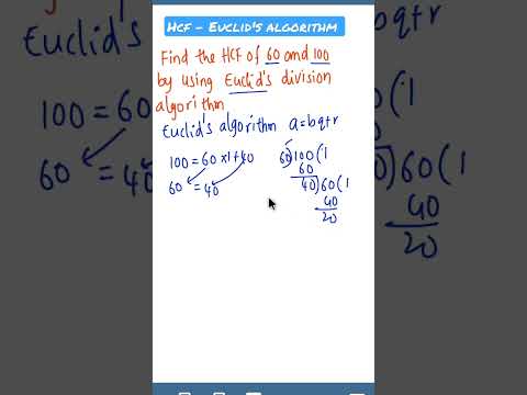Euclid's division algorithm