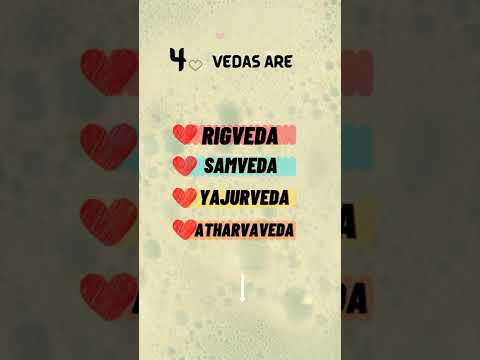 The names of Four Vedas in sequence
