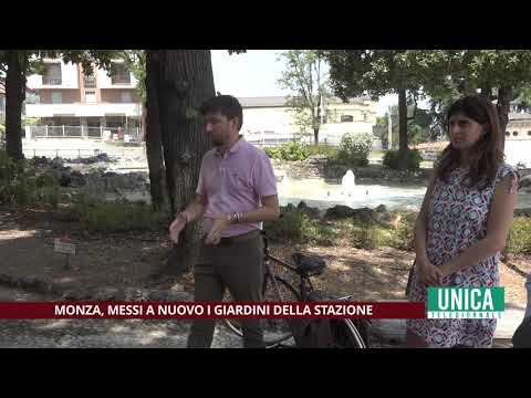 Monza, messi a nuovo i giardini della stazione