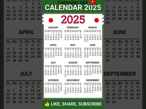 2025 calendar 📅 Calendar 365 📅