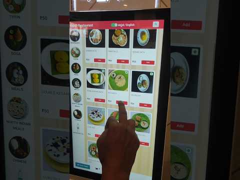 Self Service Ordering | Automatic Food Ordering Machine #technology #artificialintelligence #indian.