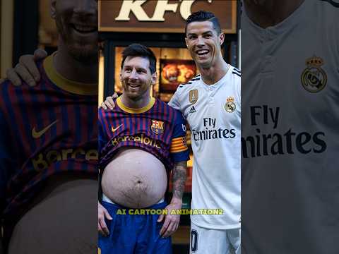 Messi and Ronaldo at KFC 😂