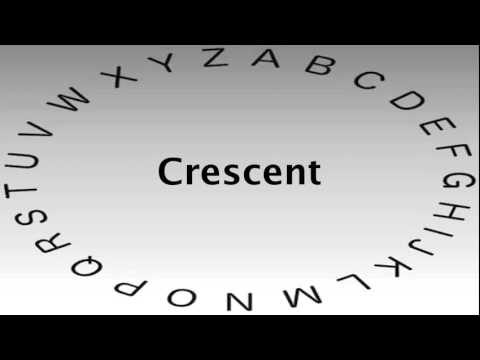 Spelling Bee Words and Definitions — Crescent