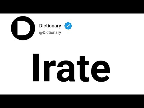 Irate Meaning In English