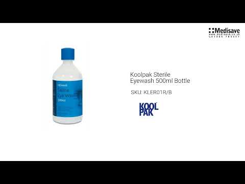 Koolpak Sterile Eyewash 500ml Bottle KLER01R B