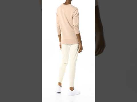Amazon Brand - Daily Ritual Women's Terry Cotton and Modal Long Sleeve Crew Neck Sweatshirt