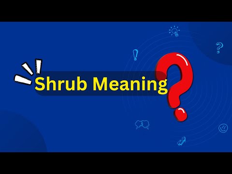 Shrub Meaning