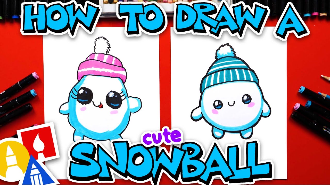 How To Draw A Cute Snowball