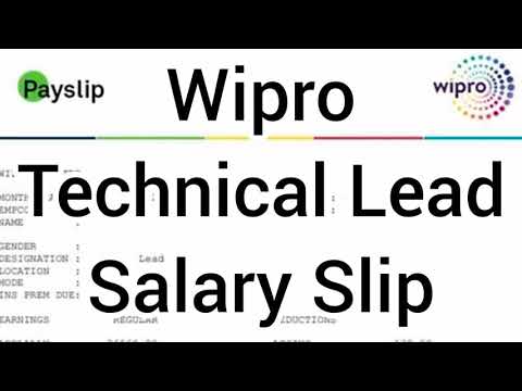 Wipro Salary slip | Wipro Technical Lead Salary Slip | Wipro Salary ...