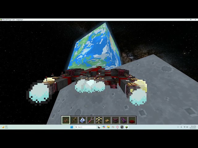 Somewhat functioning VS Starlance spaceship Minecraft Map