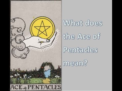 Tarot meanings - what does the Ace of Pentacles mean?