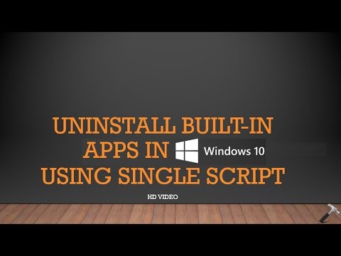 Uninstall Default Apps In Windows 10