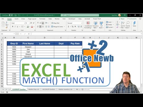 Microsoft Excel MATCH Function