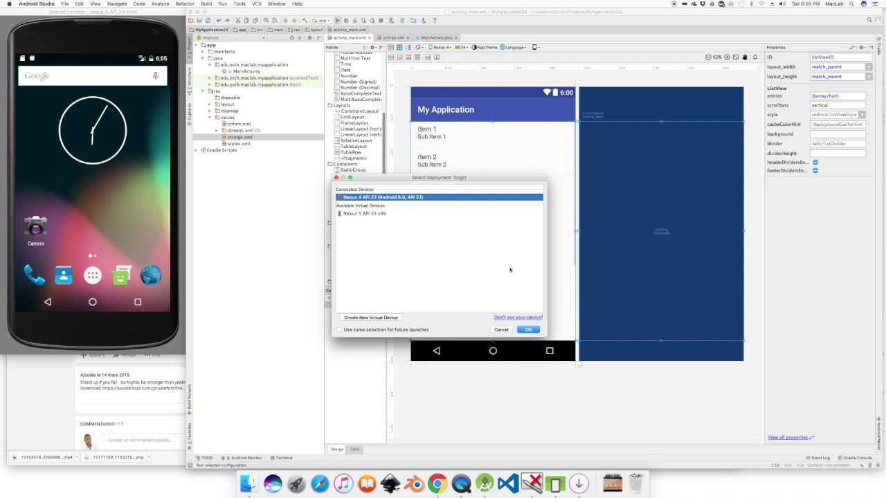 ListView String-Array strings xml setOnItemClickListener - Android