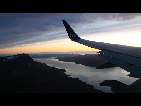 SAS Scandinavian Airlines SK4434 737-800 Oslo-Tromsø-Alta Safety, Takeoff & Landing