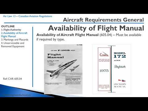 Aircraft Requirements – General
