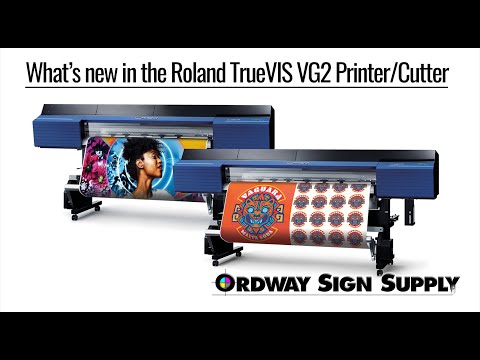 What's new in the Roland TrueVIS VG2 Printer/Cutter